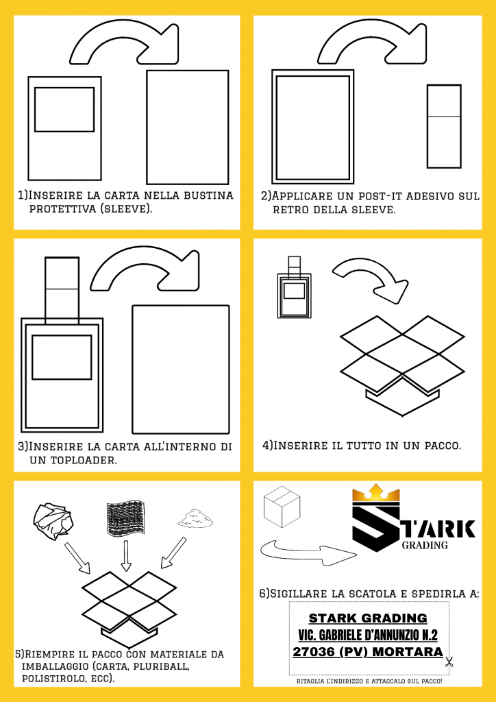 Spedisci le tue carte - STARKgrading
